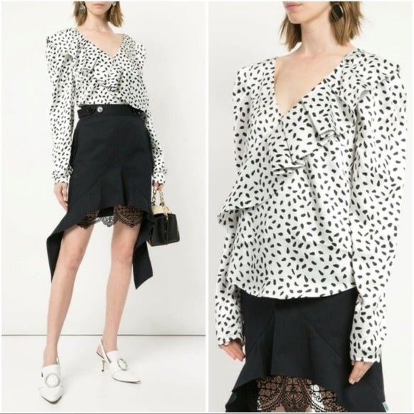 Self-Portrait | Tops | Self Portrait Blouse Long Sleeve S | Poshmark
